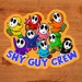 Shyguy shy Guy Crew Glossy Vinyl Nintendo Video Game Sticker Two Sizes ...