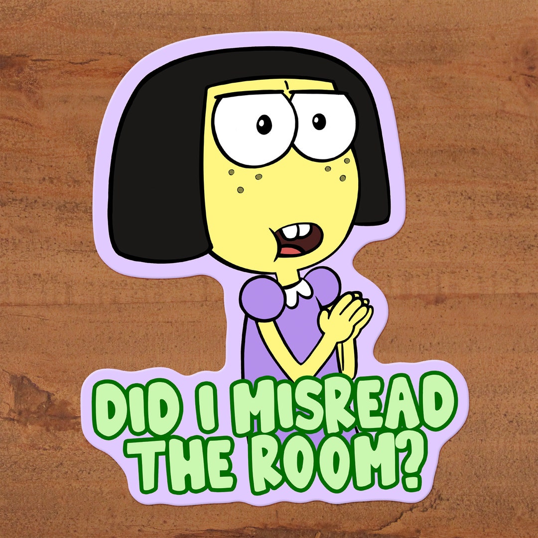 Tilly Green Big City Greens "did I Misread the Room?" Sticker on Glossy ...