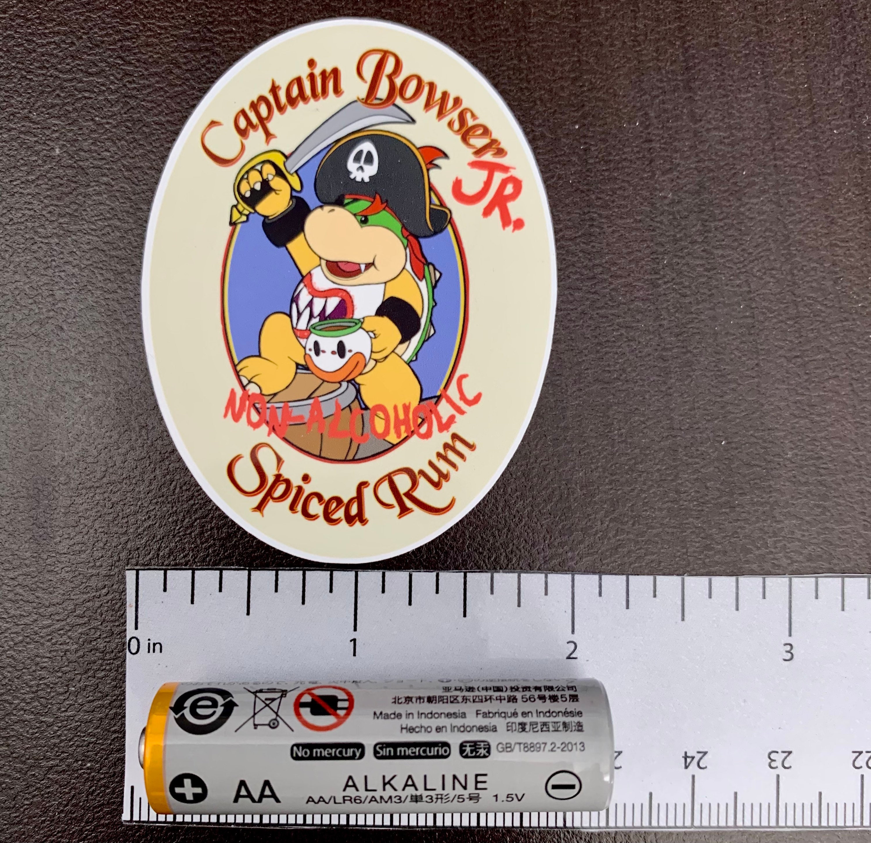 Captain Bowser Jr. Non-alcoholic Spiced Rum Nintendo Sticker | Etsy