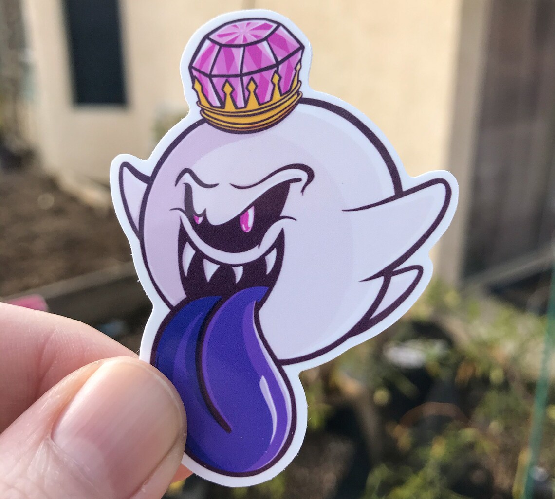 King Boo Luigi's Mansion cartoon Version Nintendo | Etsy