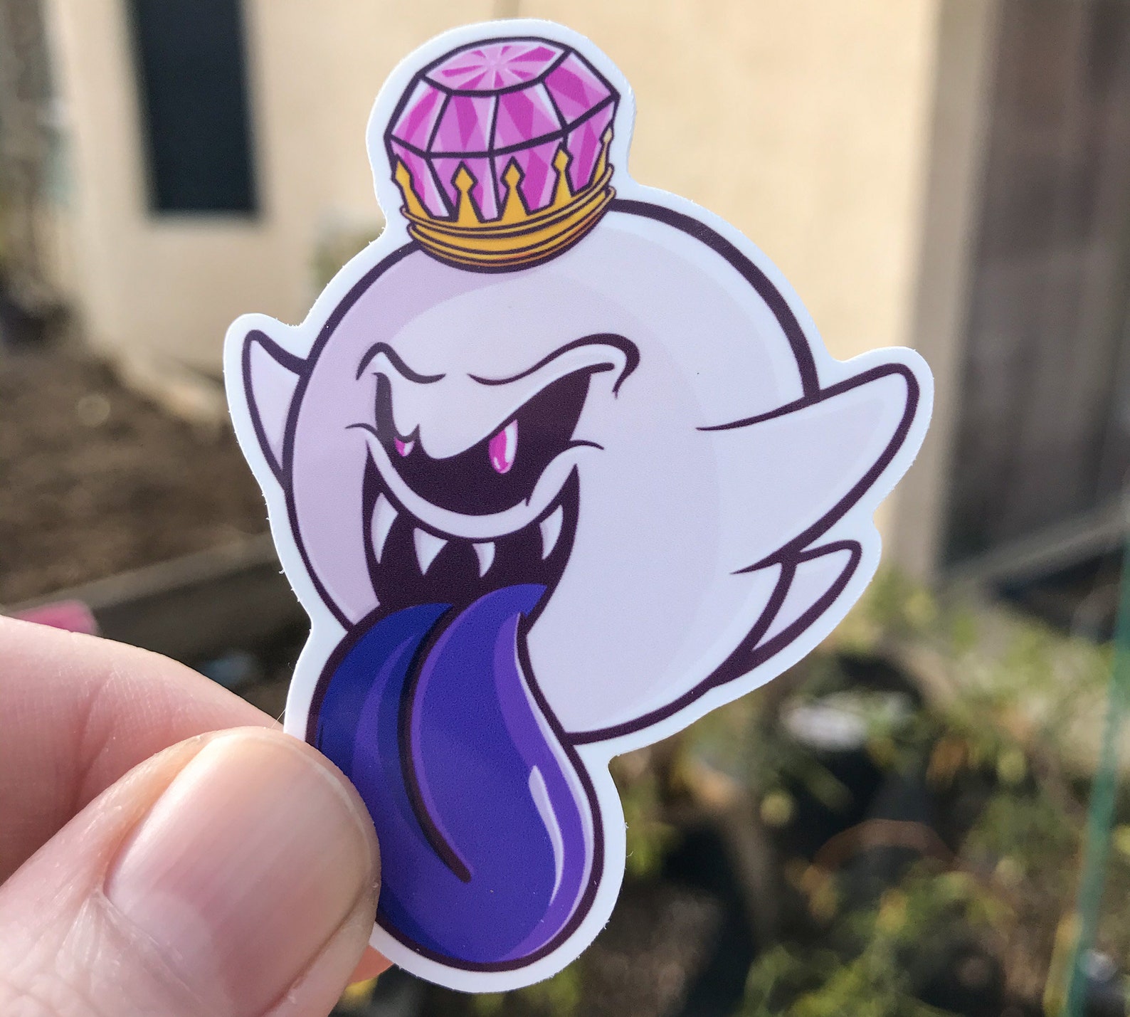 King Boo Luigi's Mansion cartoon Version Nintendo | Etsy