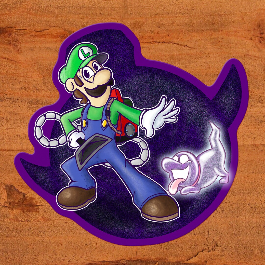 Luigi's Mansion - Luigi With Polterpup; King Boo - Super Mario Nintendo ...