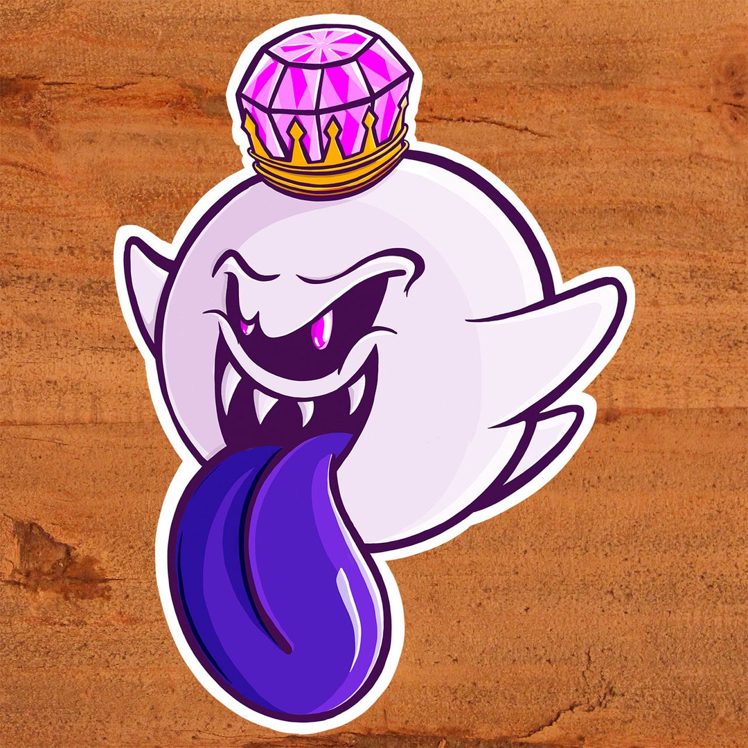 King Boo - Luigi's Mansion (cartoon Version) Nintendo Sticker - Glossy ...