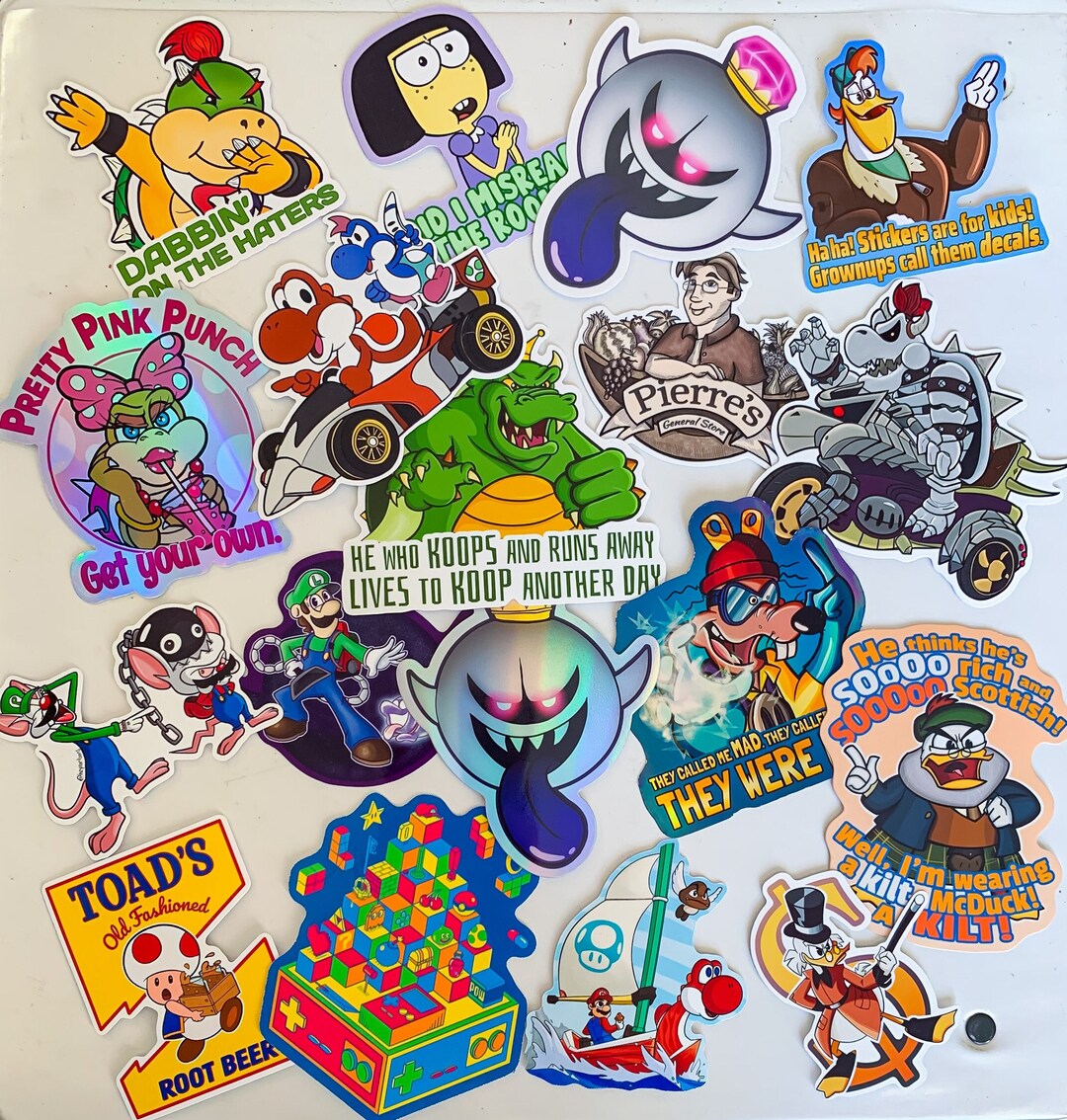 Liquidación de inventario Sticker Grab Bag 5 pegatinas aleatorias Arte ...
