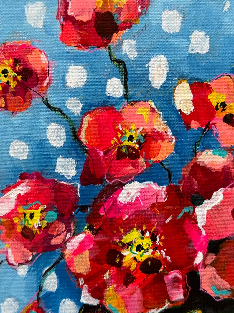 Title : “ruby Red” is an Original Acrylic / Mixed Media Painting on ...