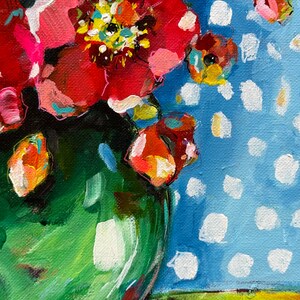 Title : “ruby Red” is an Original Acrylic / Mixed Media Painting on ...