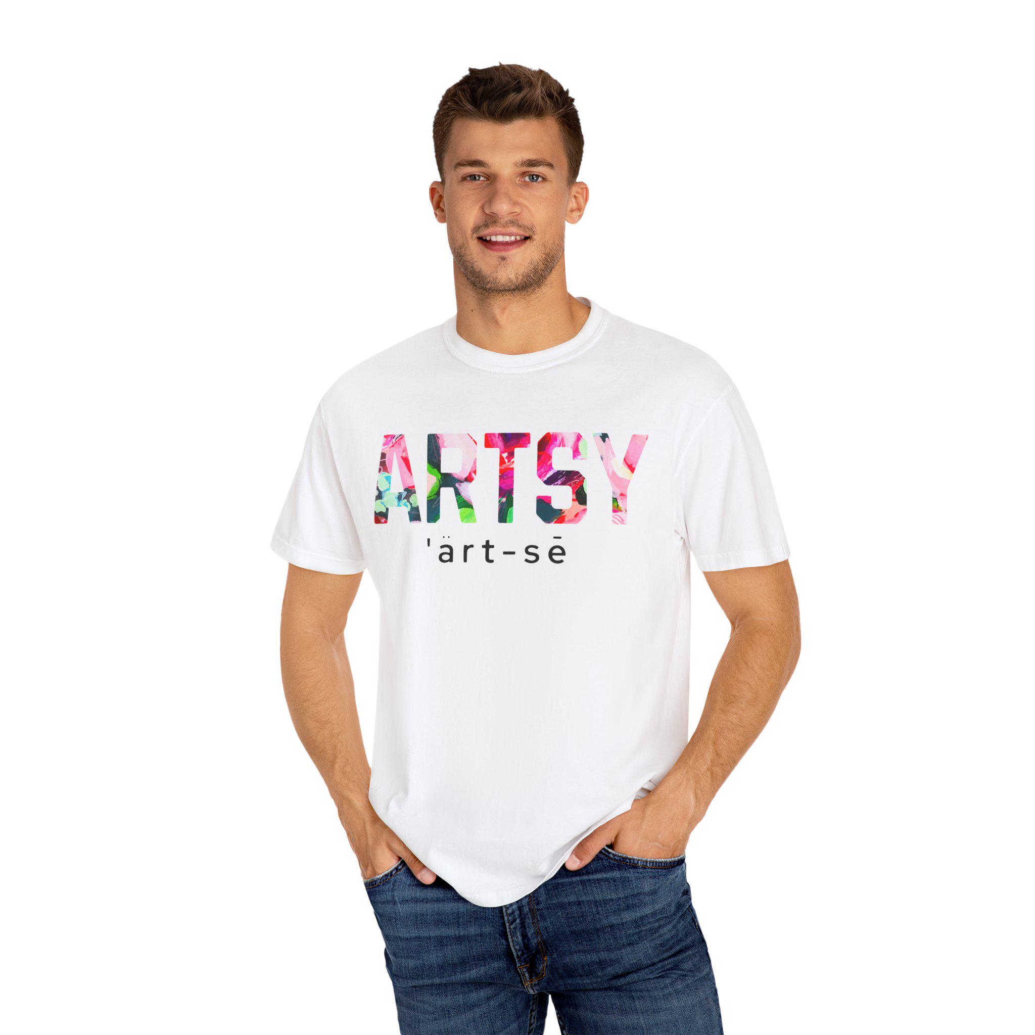 Artsy T-shirt, Simple Tee, Artist Attire, Art Tee, Wildflower Tee, T ...