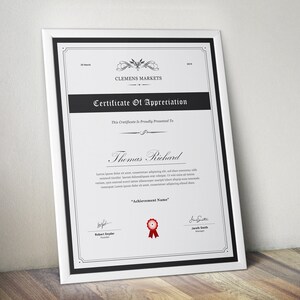 Certificate Template Editable MS Word Certificate of - Etsy