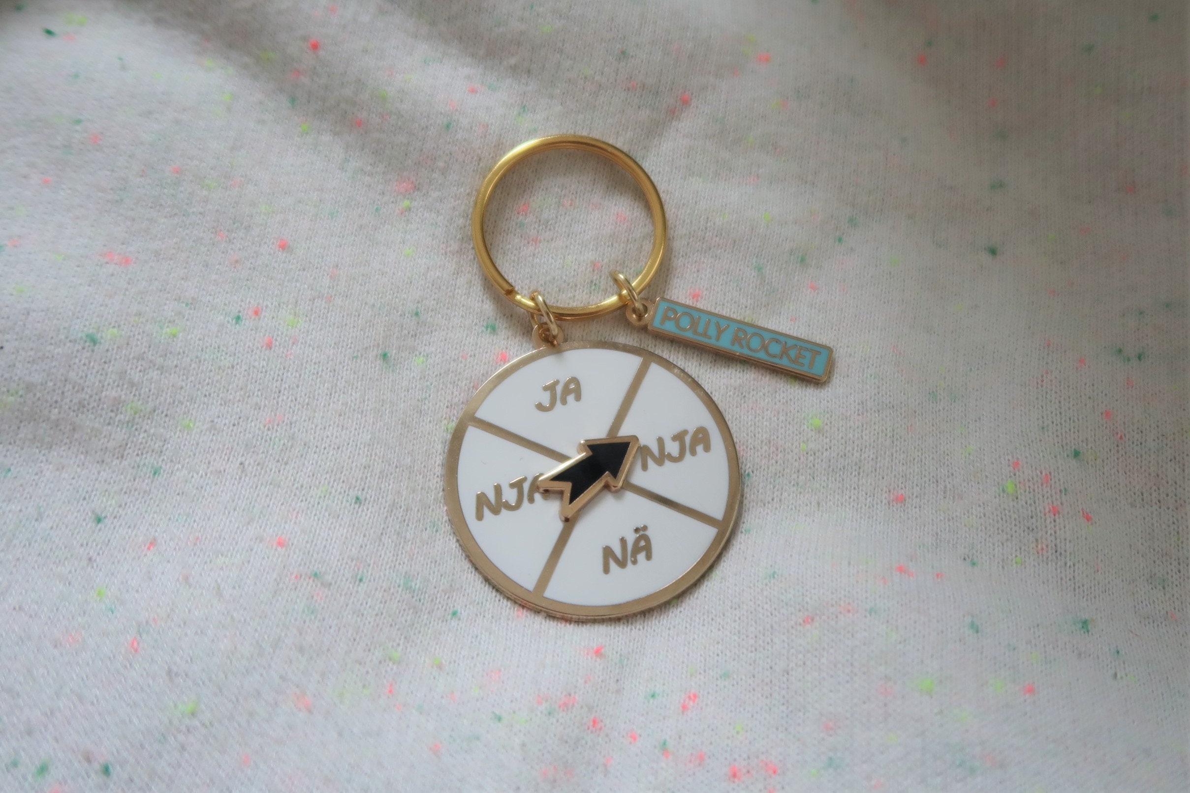 Swedish Fortune Wheel Sweden Inspired Enamel Keychain - Etsy
