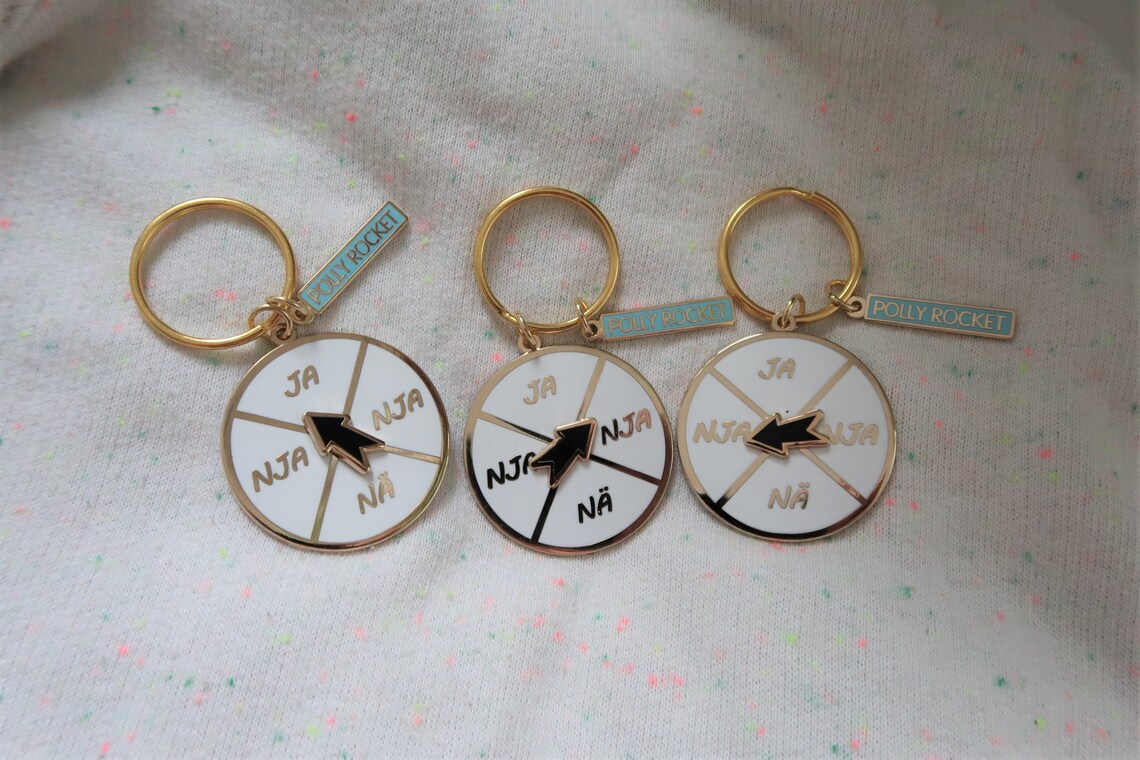 Swedish Fortune Wheel Sweden Inspired Enamel Keychain - Etsy