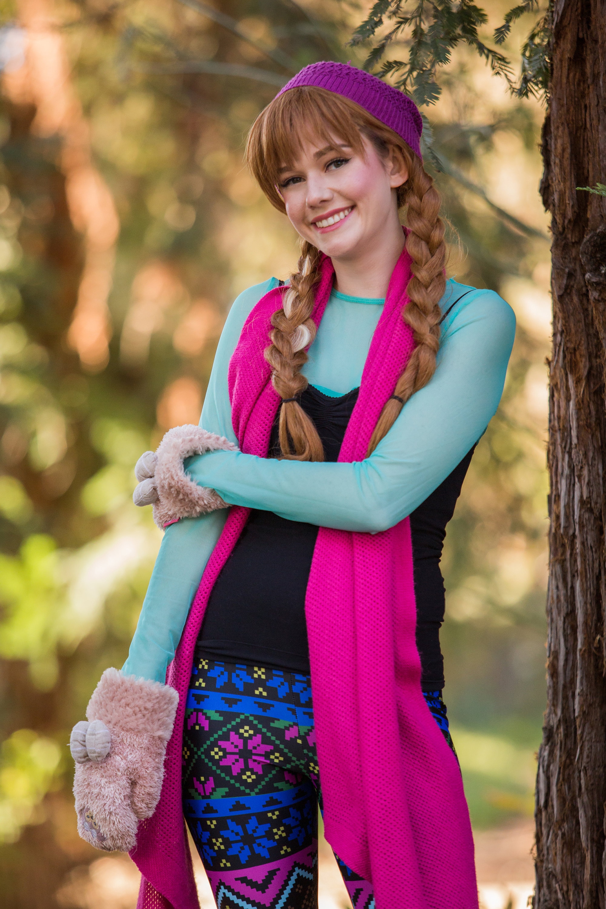 Princess Anna Winter Print Leggings - Etsy