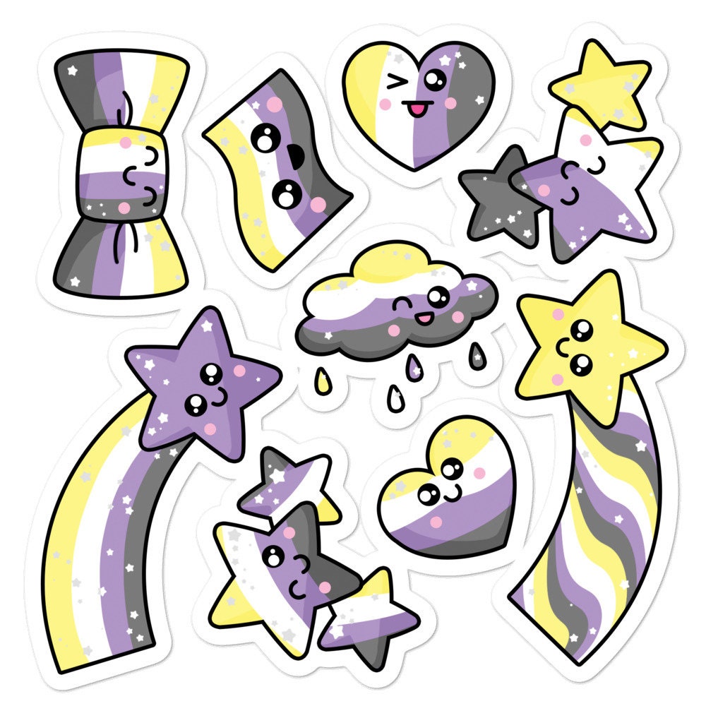 Non-Binary LGBTQties Stickers | Etsy