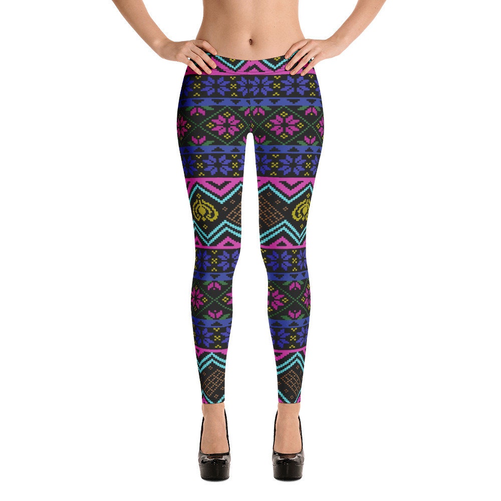 Princess Anna Winter Print Leggings - Etsy