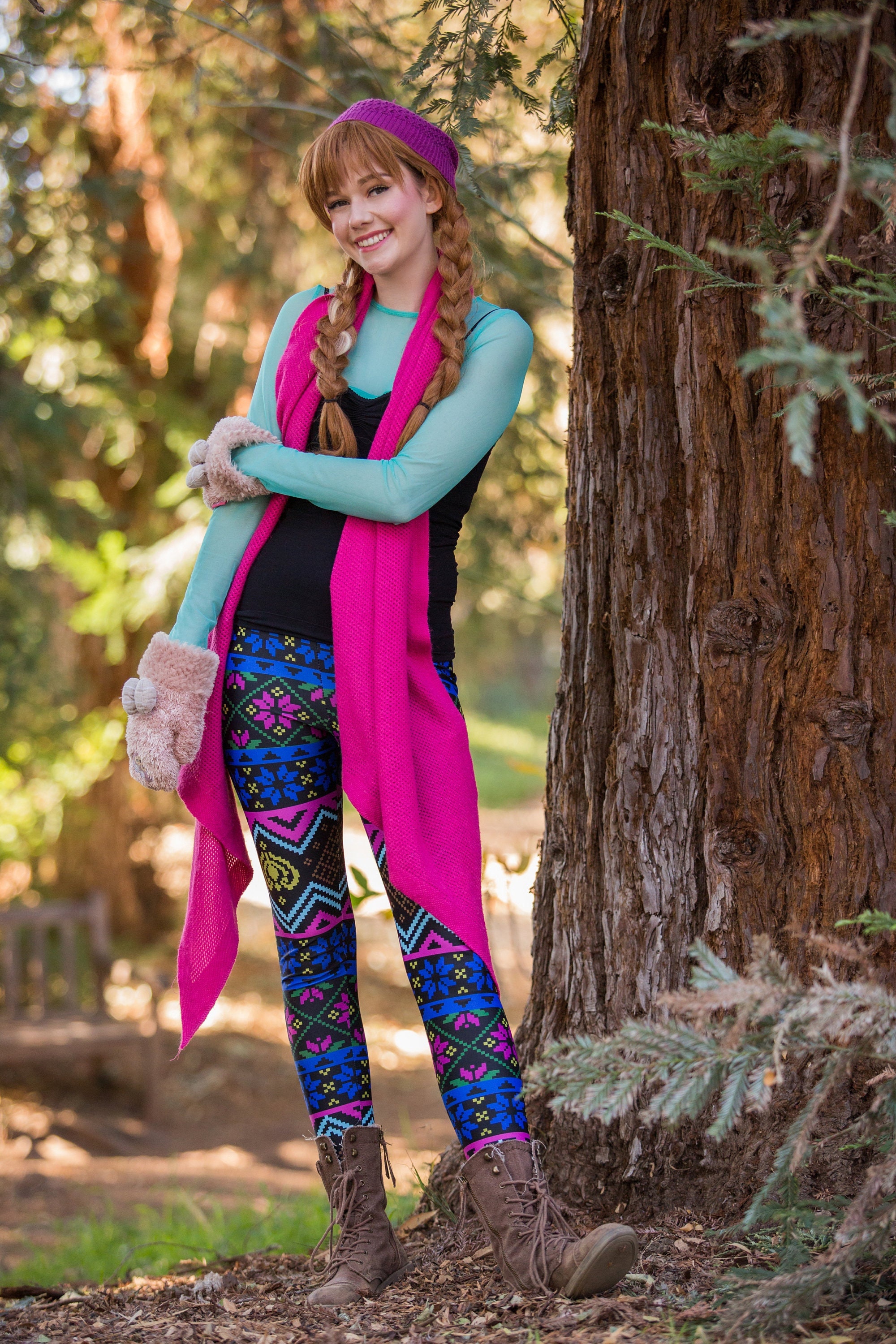 Princess Anna Winter Print Leggings - Etsy