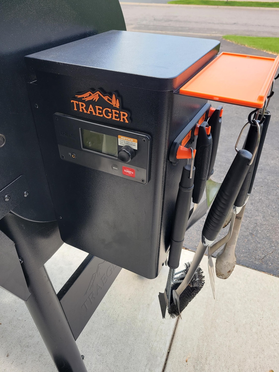 Pellet Hopper Shelf With Utensil Hooks for Traeger Smokers - Etsy