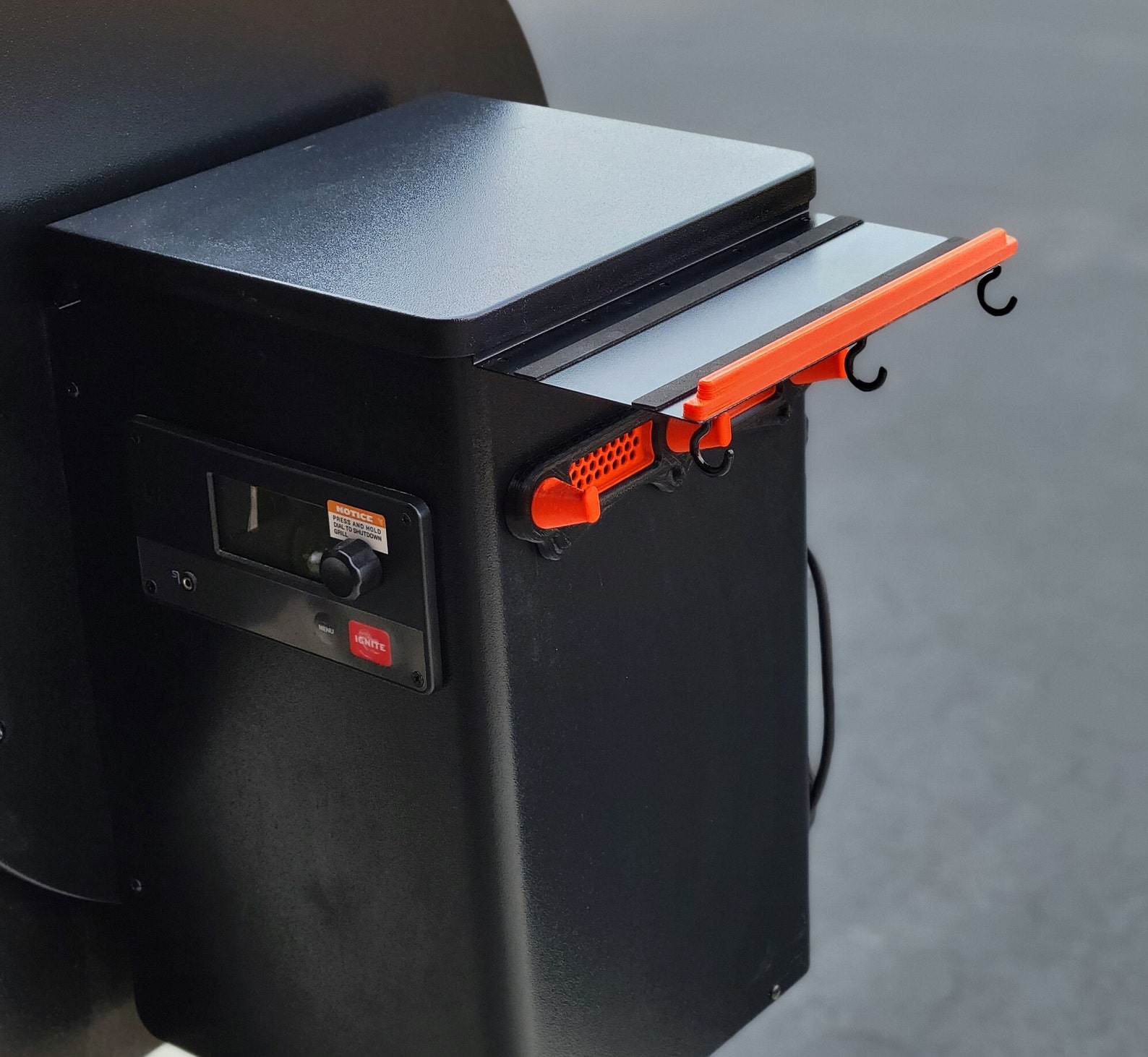 Pellet Hopper Shelf With Utensil Hooks traeger Smokers Only - Etsy