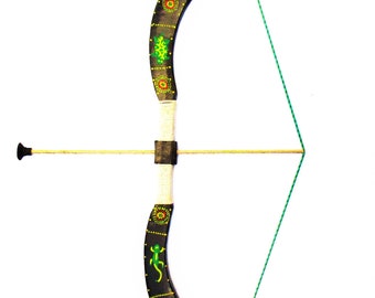 Arc en bois taille 75 cm pour enfant a partir de 6 ans 5 - Etsy France