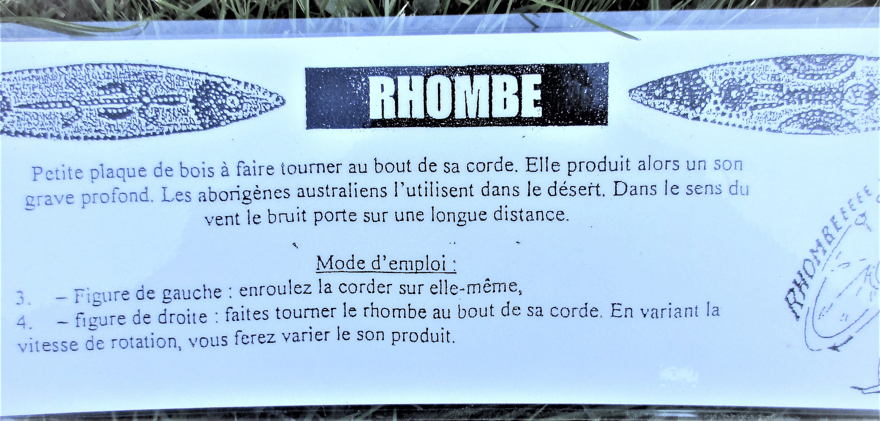 RHOMBE BULLROARER BUSCHTELEFON instrument Aborigene - Etsy France