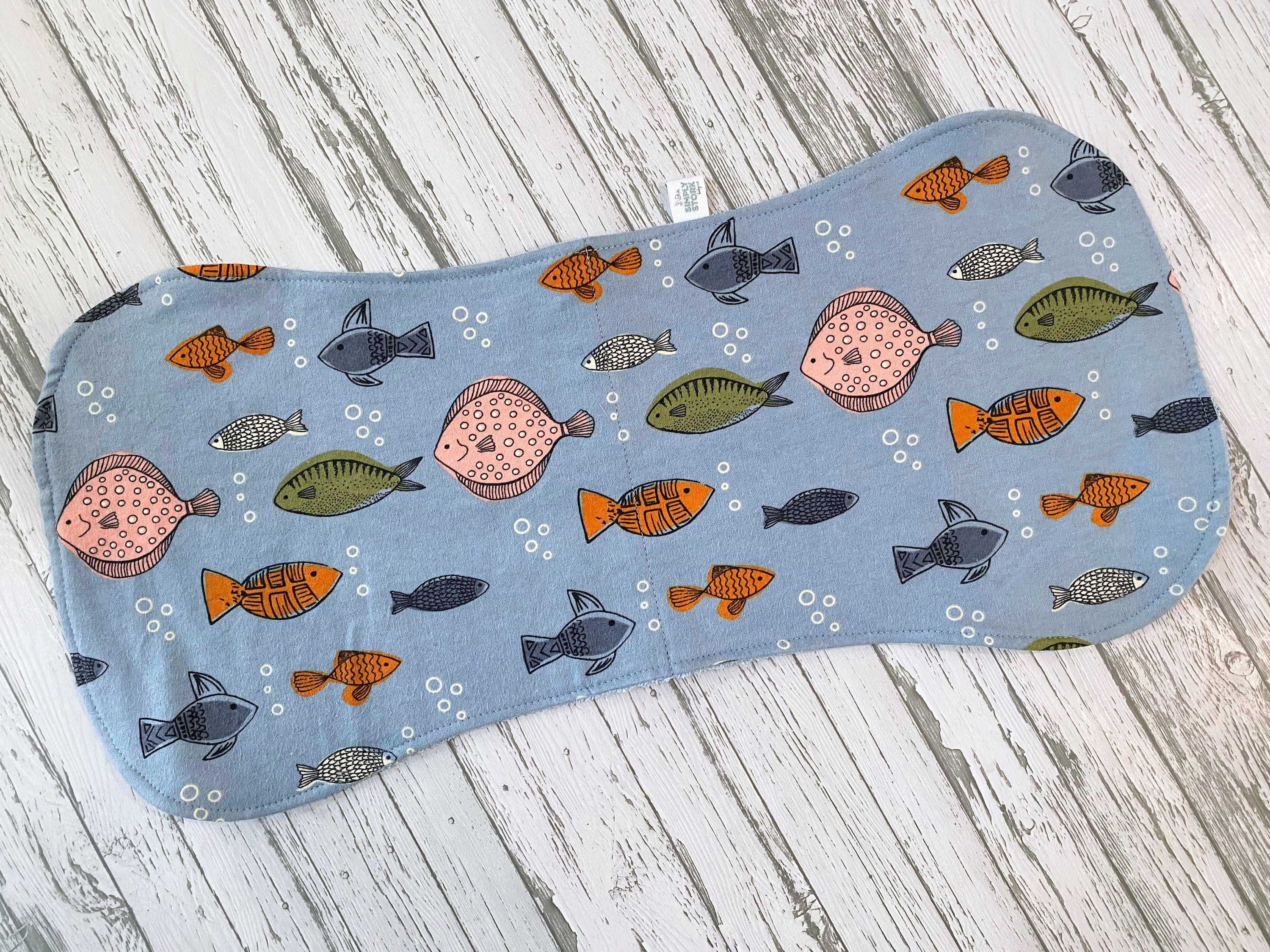 Fish Burp Cloth Fishing Baby Theme Ocean Nursery Baby Burp Cloths Baby Angler Gift Burp Clothes ...