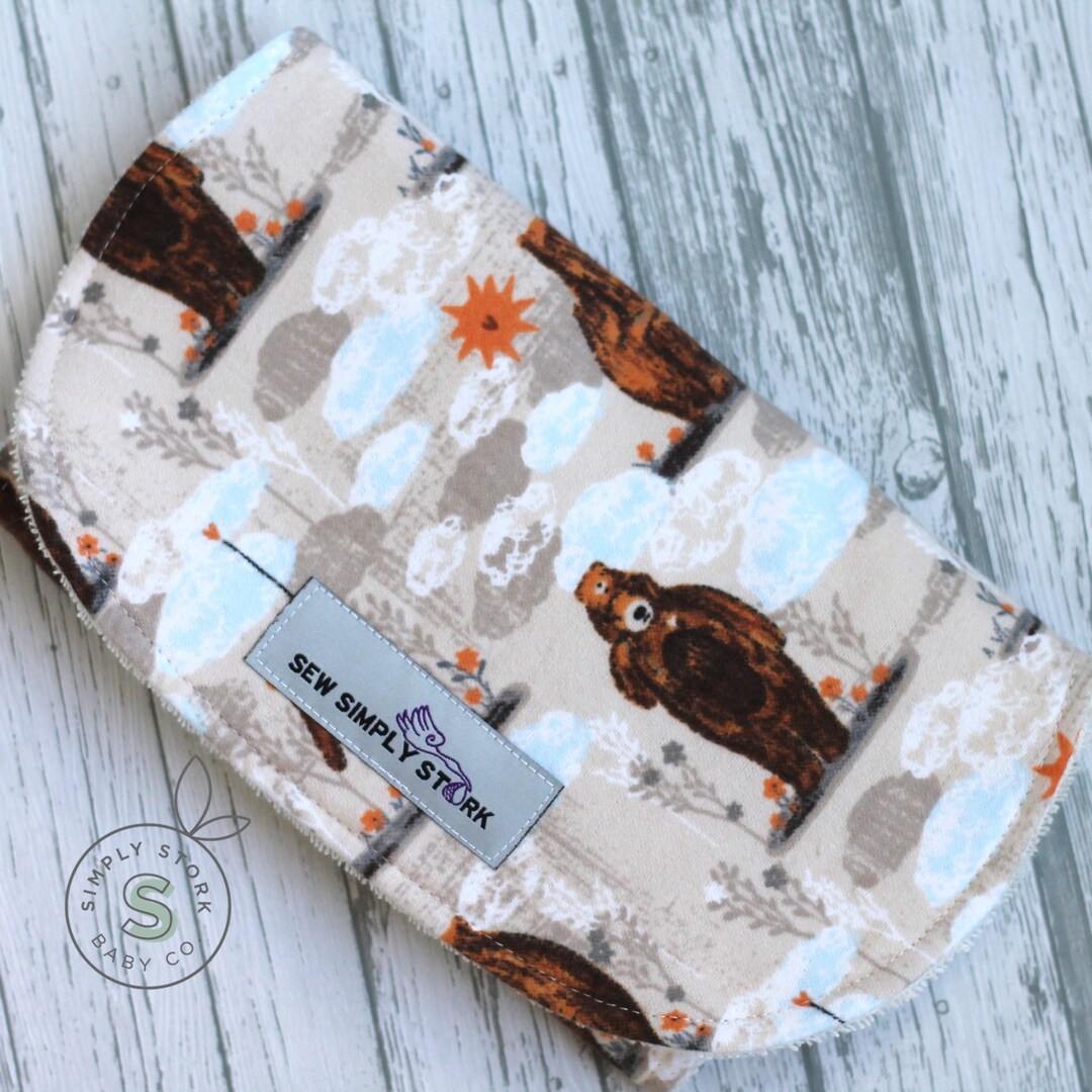 Bear Burp Cloth Bear Baby Shower Wilderness Theme Burp - Etsy