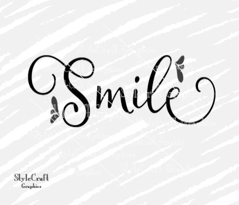 Smile SVG, Cricut, Silhouette, Smile Cut File,smile Vector, Smile Decal ...