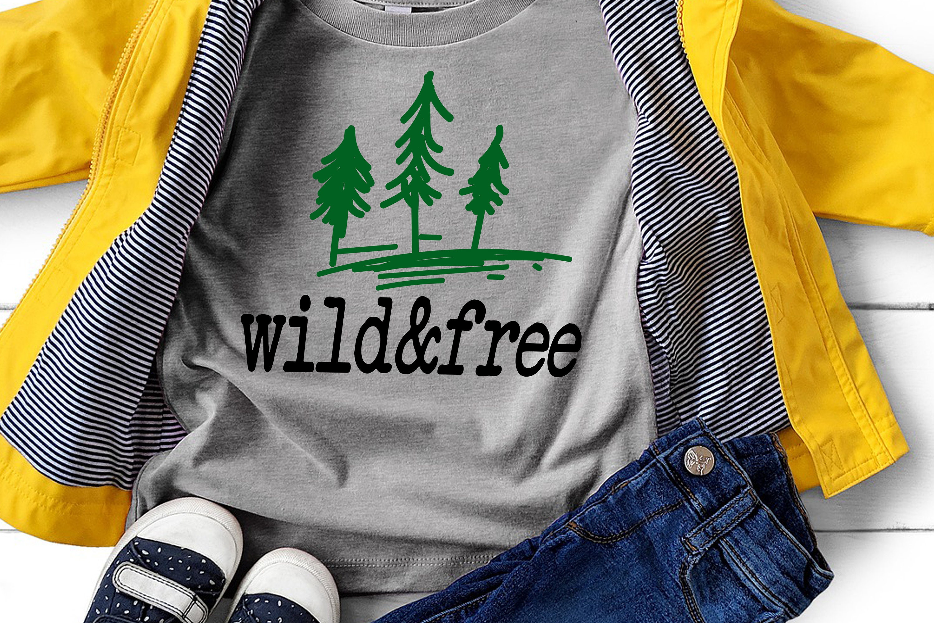 Wild & Free Svg Svg for Cricut and Cameo Trees Svg Wild and - Etsy