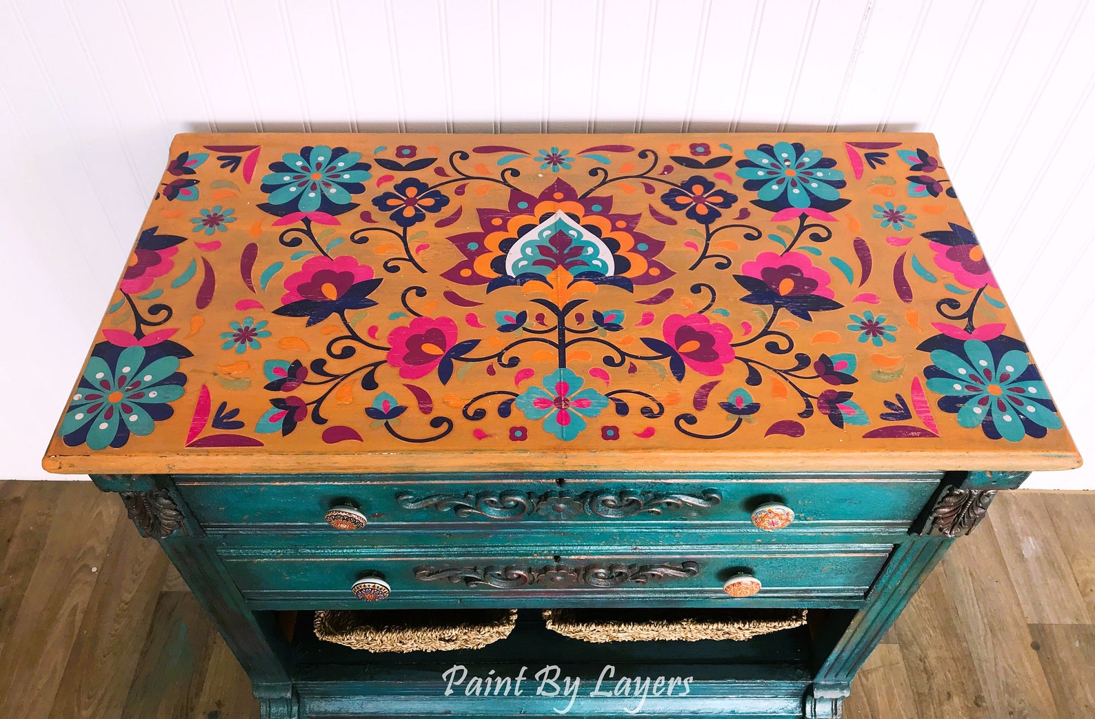 Southwest Boho Washstand Bathroom Storage Cabinet Bedside - Etsy