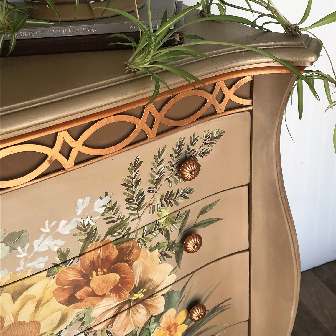 Bedroom Dresser/ Painted Bedroom 4 Drawer Dresser/ Entry Way - Etsy