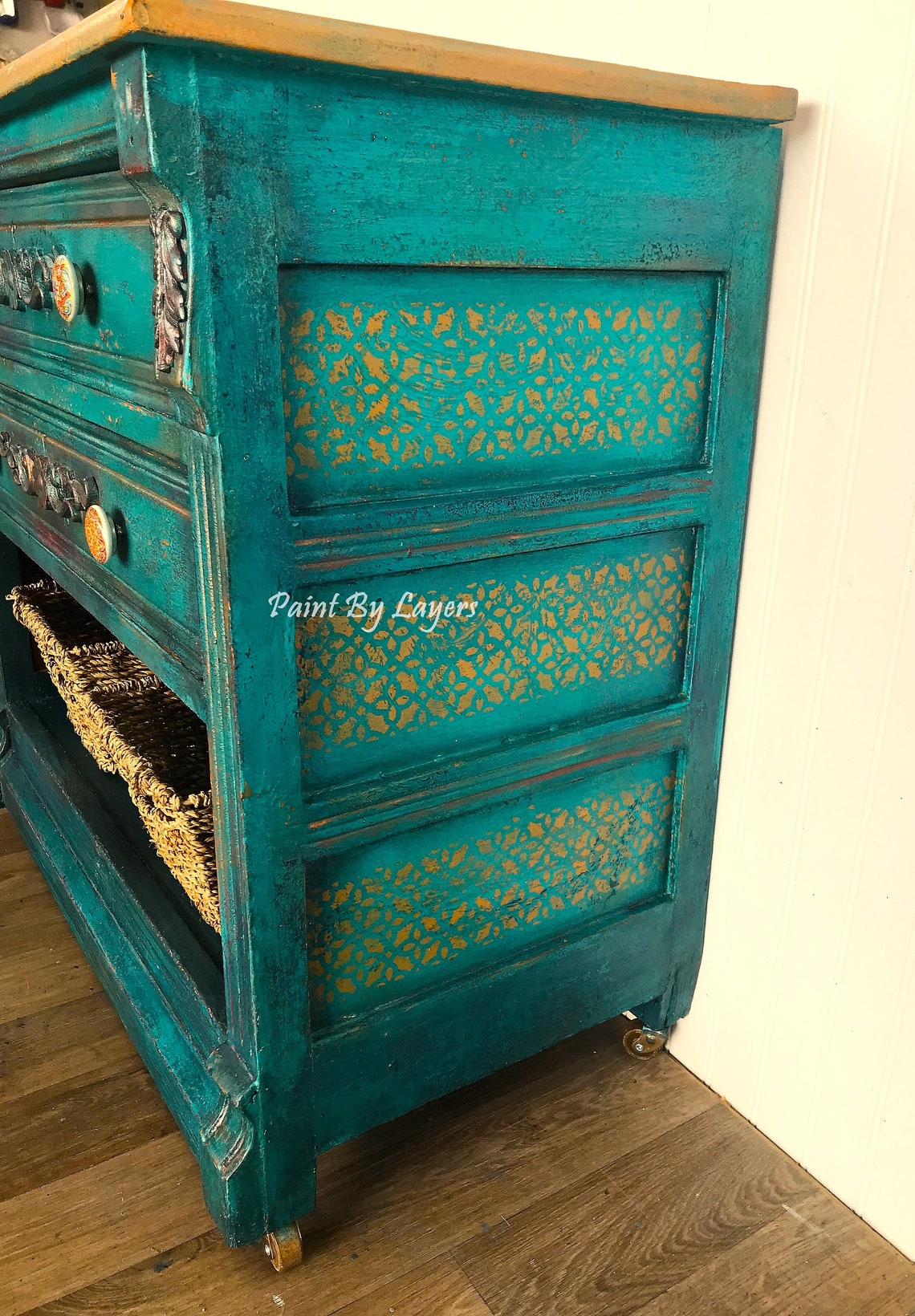 Southwest Boho Washstand Bathroom Storage Cabinet Bedside - Etsy