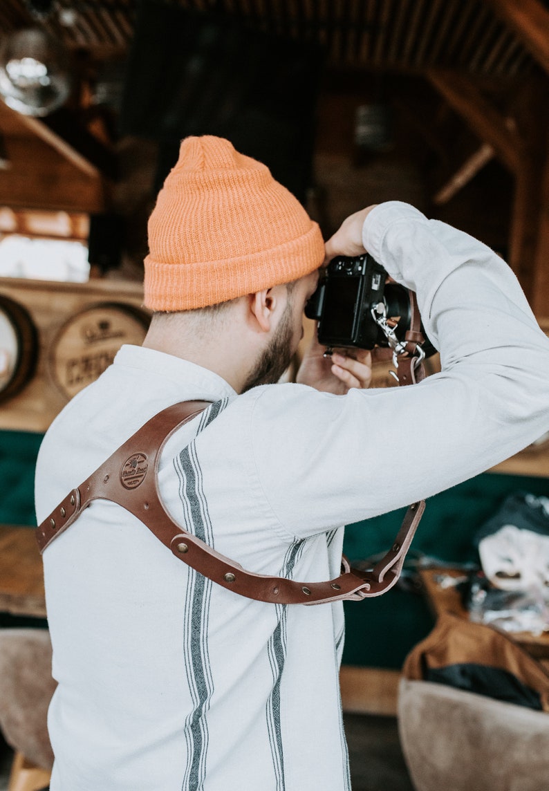 Single Camera Harness. Leather Photographers Strap. - Etsy