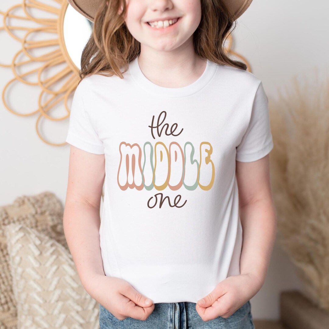 Kid's "the Middle One" Matching Sibling T-shirt: Boho Brother & Sister ...