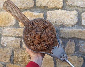 Solid Oak Wood Bellows - Traditional Hand Crafted Genuine Leather ...