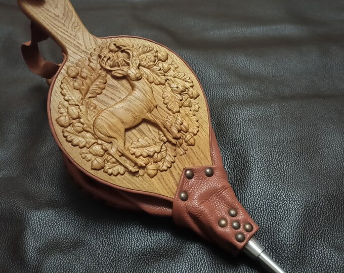 Solid Oak Wood Bellows With a Leather Band - Hand Crafted Bellows ...