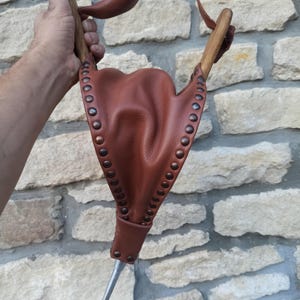 Solid Oak Wood Bellows Hand Crafted Genuine Leather Hand Bellows Carved ...