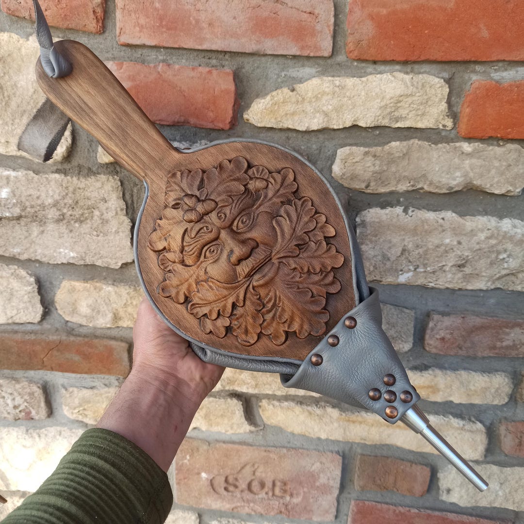 Fireplace Bellows - Hand Crafte Wood Bellows - Wood Air Blower ...