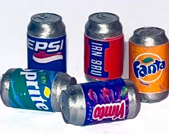 Miniature Cans,miniature Soda Cans,dolls and Miniature,miniature ...