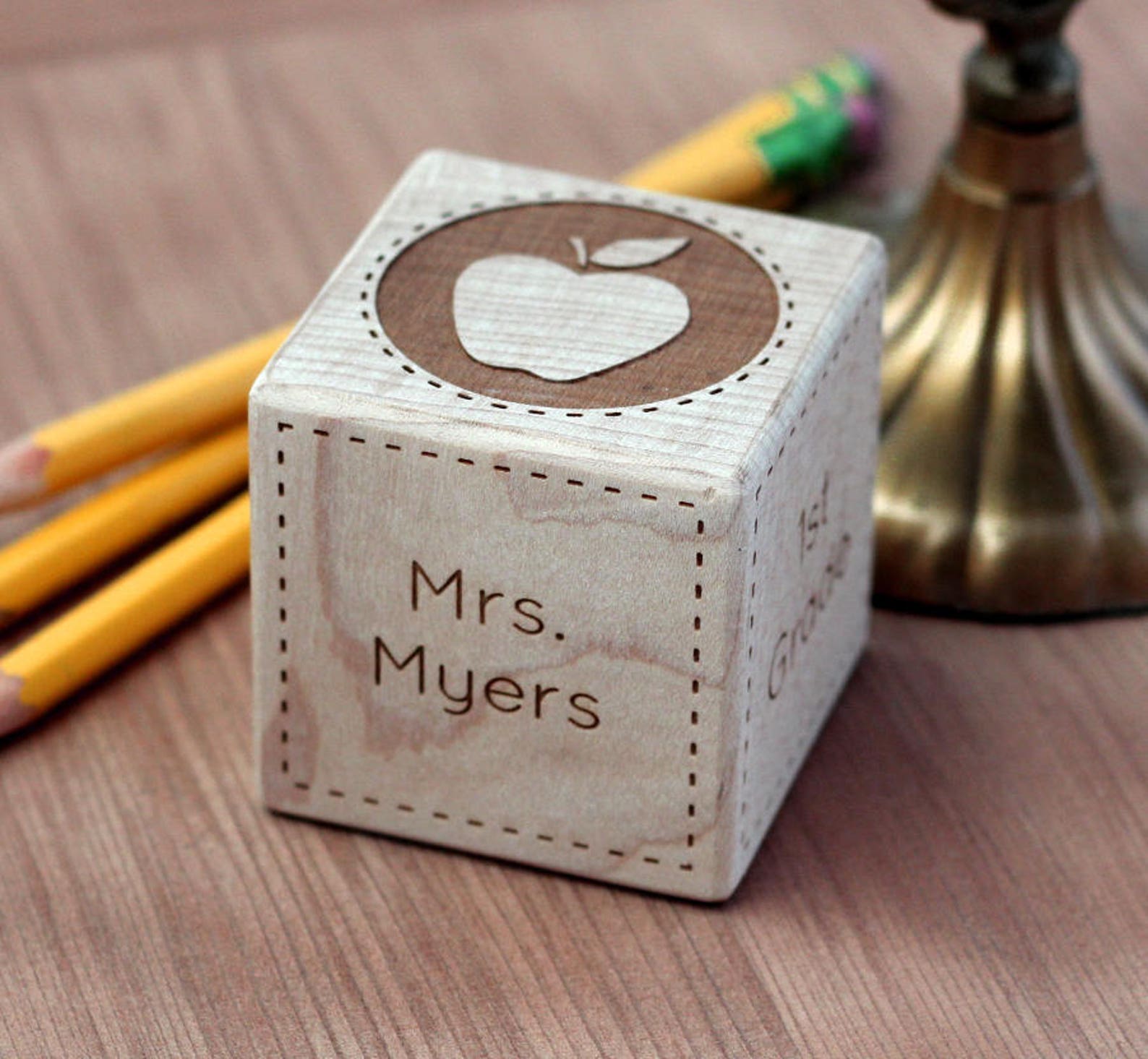 Teacher Gift Custom Gift for Teachers Block Wooden Block | Etsy