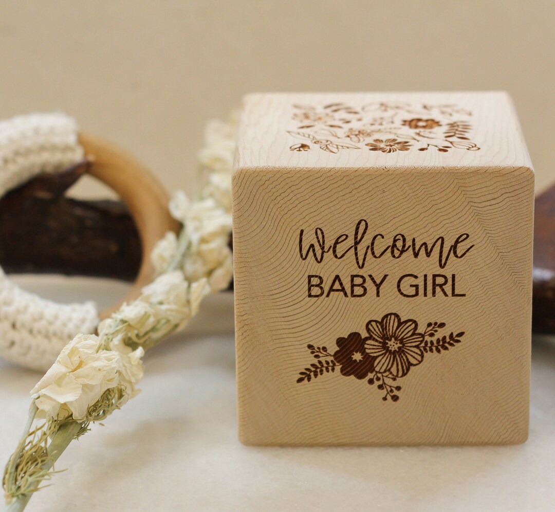 Welcome Baby Girl New Baby Gift Neutral Nursery Decor Newborn Baby Gift ...