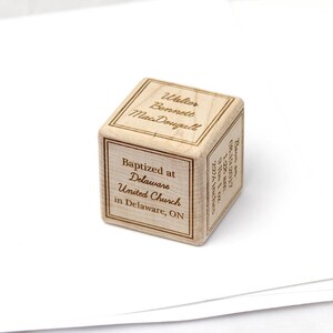 Baptism Block Christening Dedication Catholic Gift Block Personalized ...