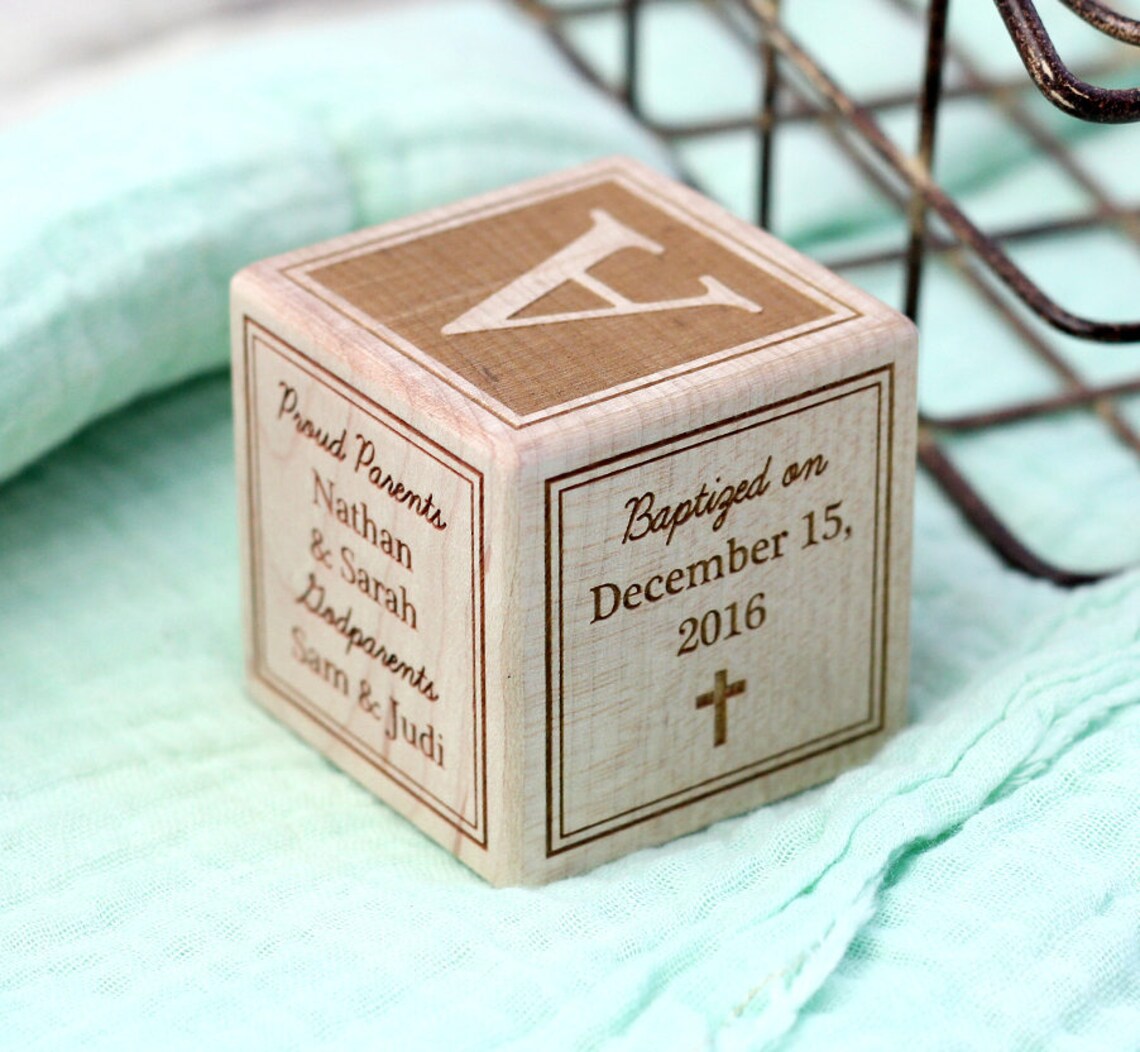 Baptism Block Christening Dedication Catholic Gift Block | Etsy
