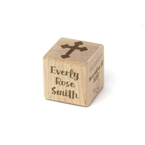 Baptism Christening Dedication Catholic Gift Block Personalized Gift ...