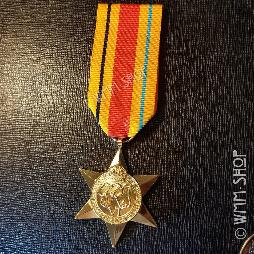 18ct Gold Plated The AFRICA Star Military Medal WW2 - Etsy España