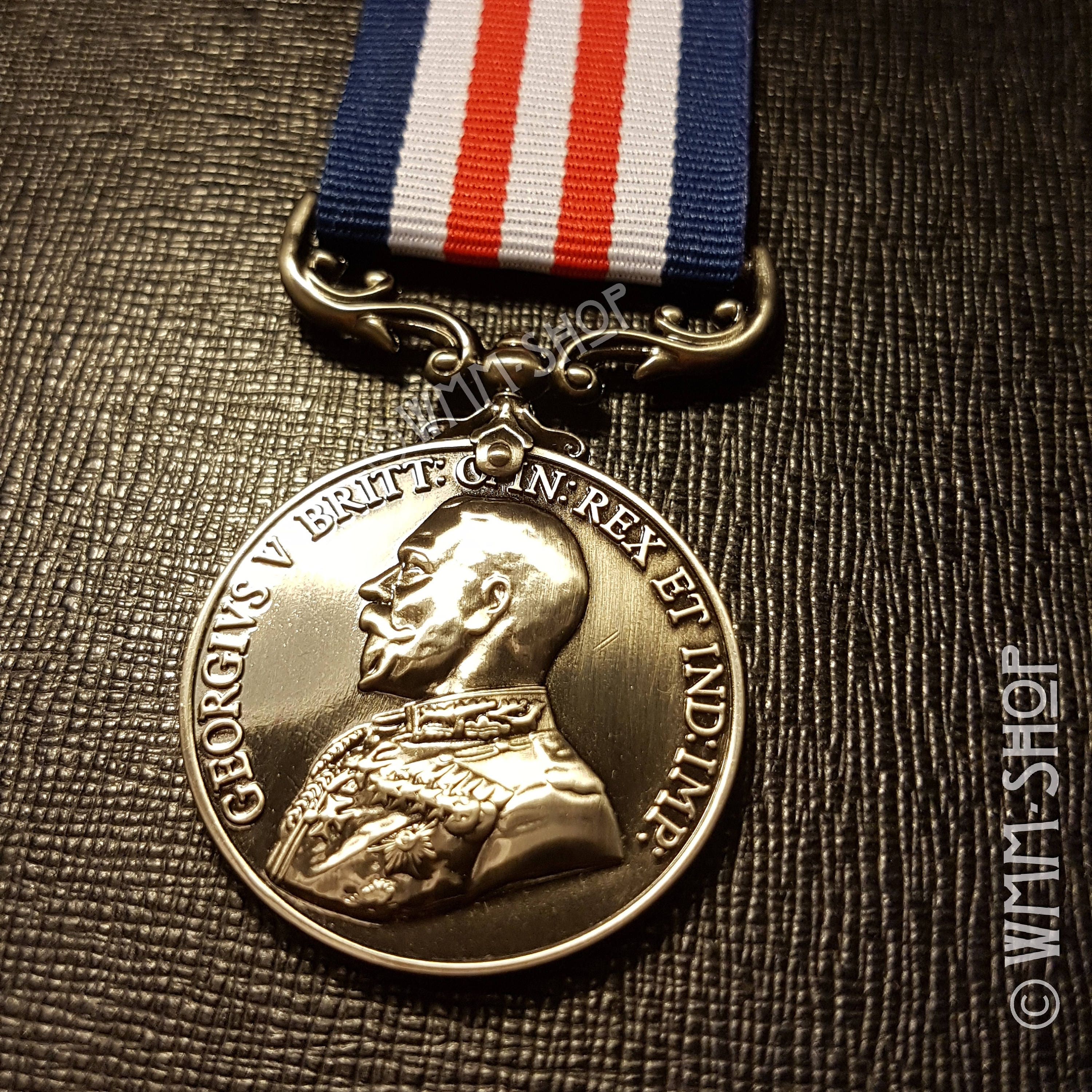 Military Medal WW1 British bravery in the field royal George V | Etsy
