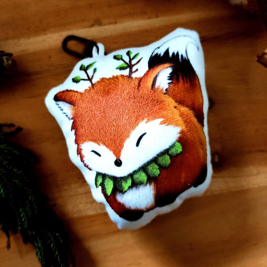 Fox Foksi Plush Keychain, Plush Toy, Soft and Velvety, Fox Pendant - Etsy