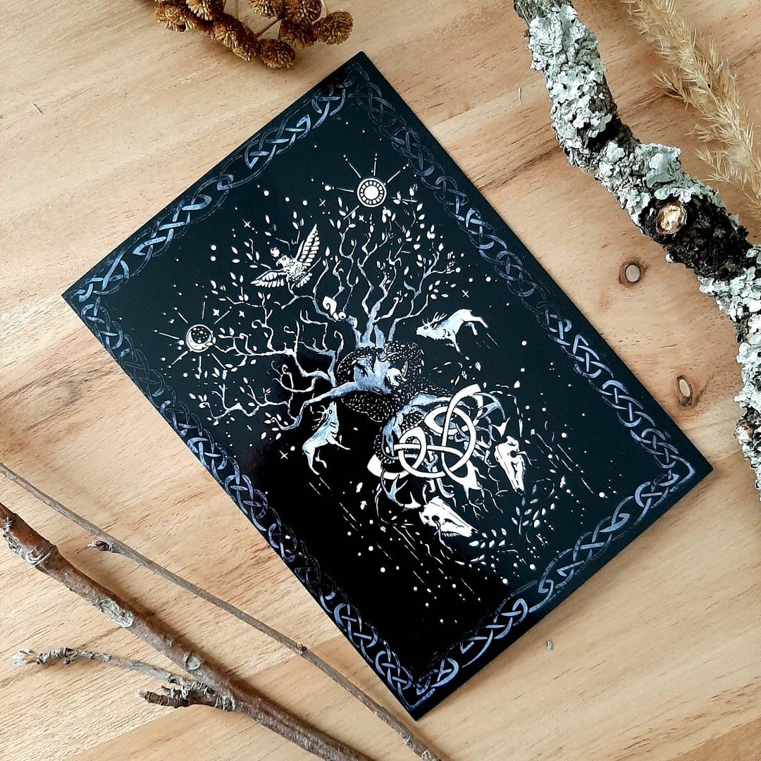 Viking Yggdrasil Postcard, Tree of Life, World Tree, Edda, Greeting ...