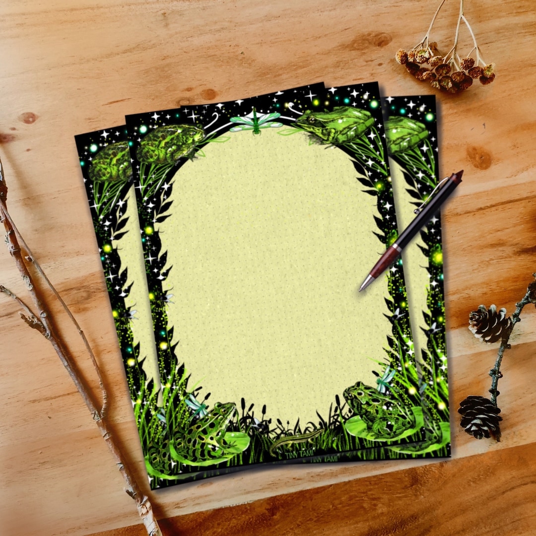 A4 FREAKY FROGGY Writing Paper Dotted 20 Sheets Frogs - Etsy