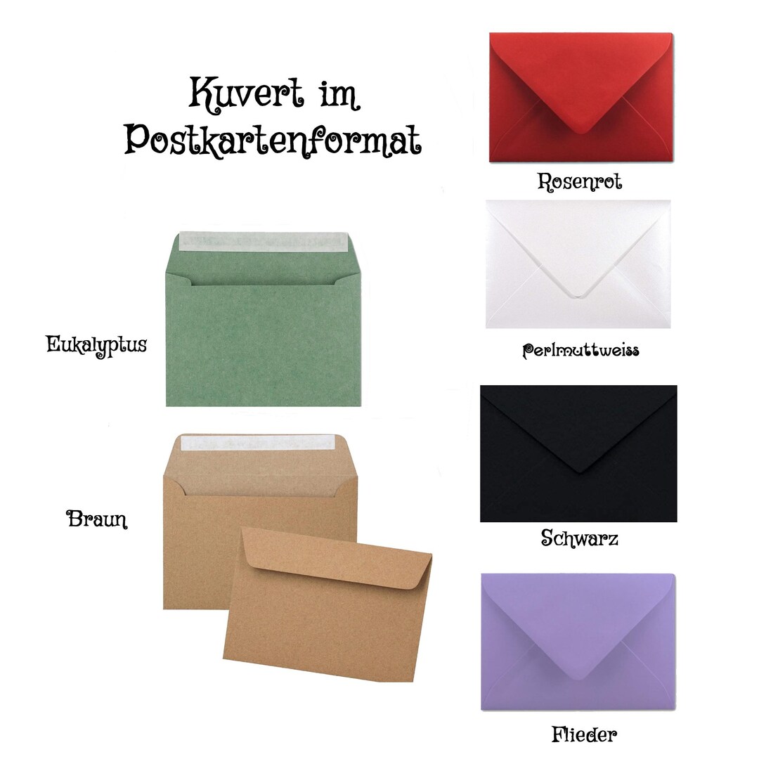 Envelope, Envelope for Postcards, Wet-seal / Self-adhesive, C6/B6 ...