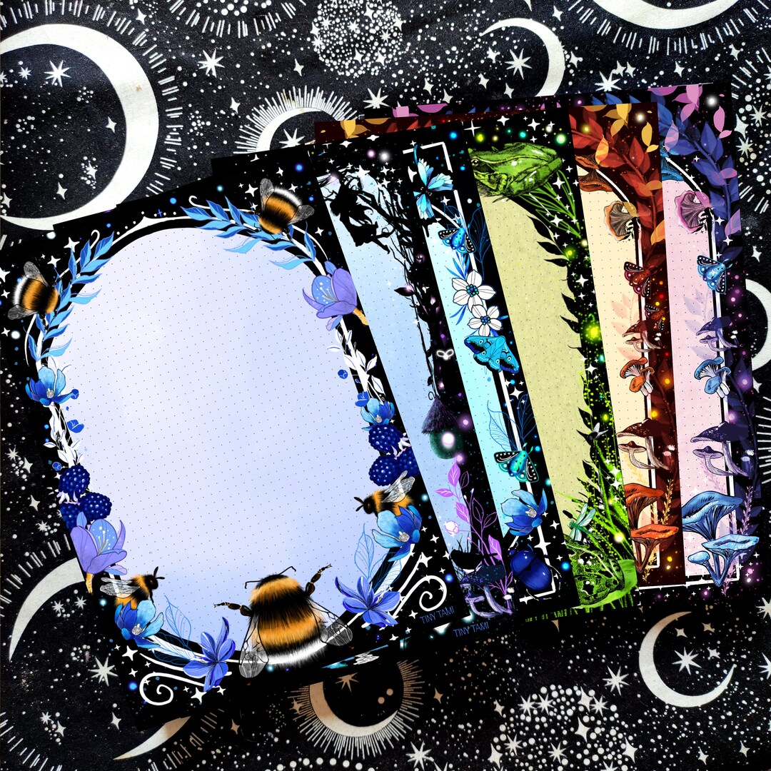 A4 SAMPLE WRITING PAPER Set, Sample Pack, 9 Single Sheets, Insects ...