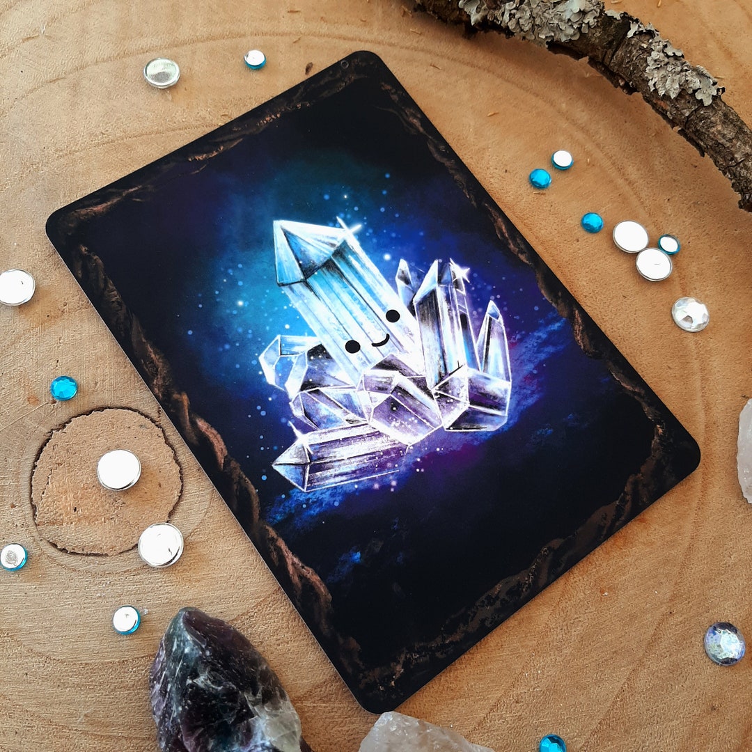 Velvety Soft Rock Crystal Postcard, Sweet Mineral Card - Etsy