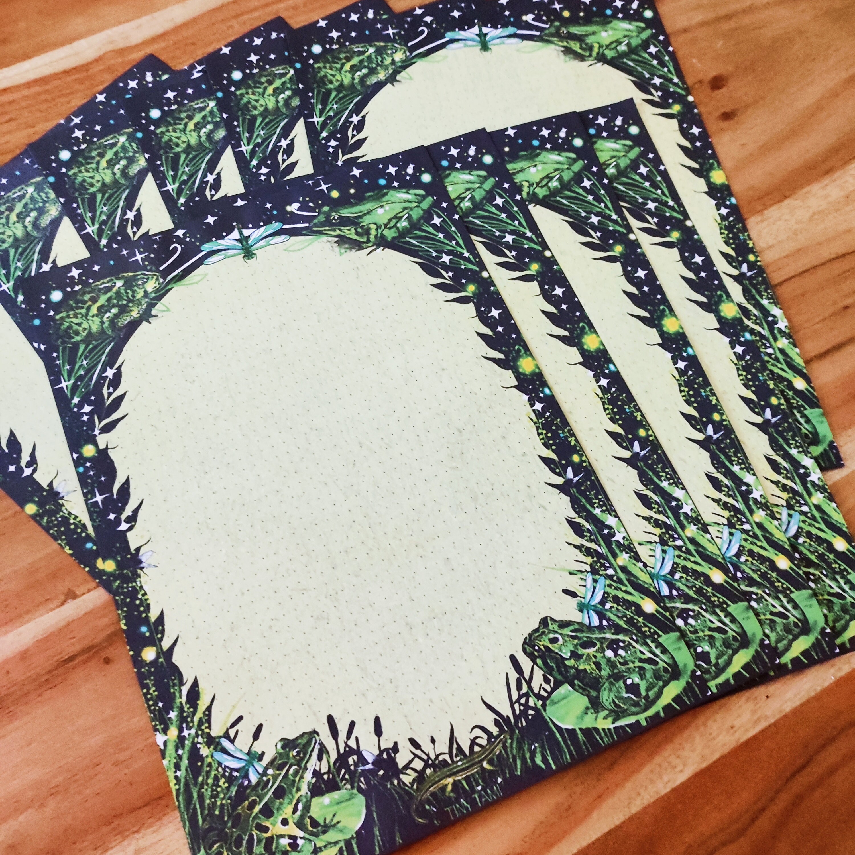 FREAKY FROGGY WRITING SET 10 Sheets of A4 Letter Paper 2 - Etsy